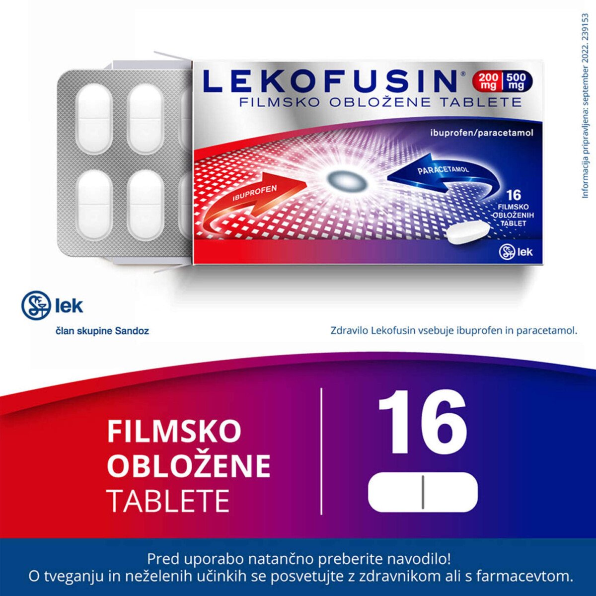 Lekofusin 200 mg/500 mg filmsko obložene tablete, 16 tablet - Lekarna ...