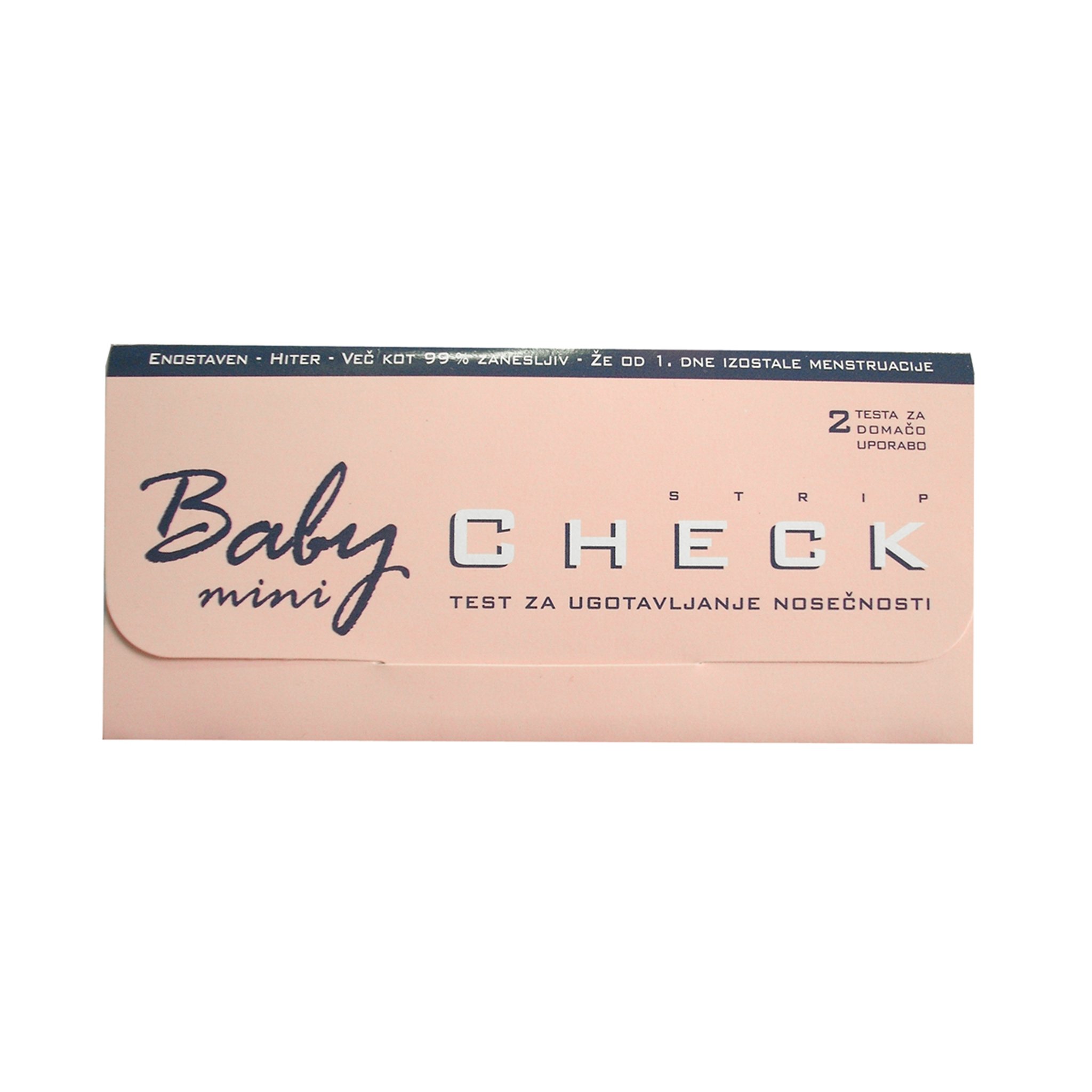 Baby Check mini test nosečnosti, 2 testa - Lekarna Mačkovec