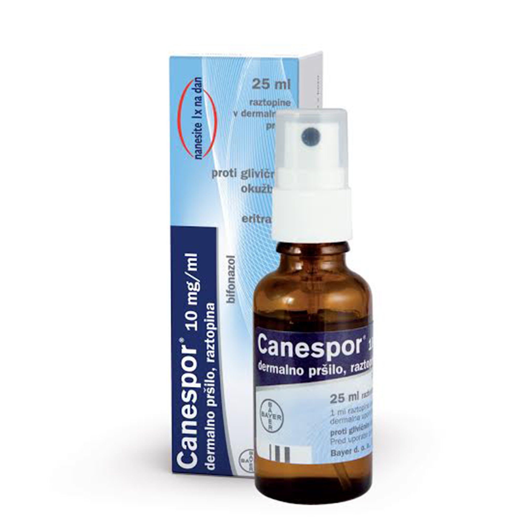 Canespor 10 mg/ml dermalno pršilo, 25 ml - Lekarna Mačkovec