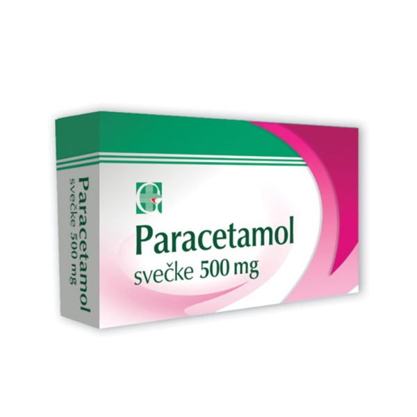 Paracetamol svečke 500 mg, 10 svečk - Lekarna Mačkovec