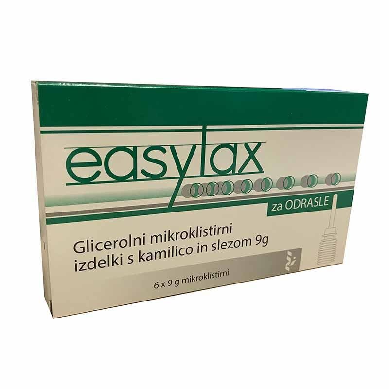 Easylax Micro klizma klistir, 6 x 9 g - Lekarna Mačkovec